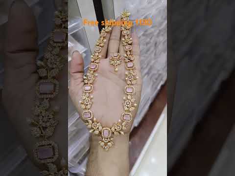 free shipping 1130 contact WhatsApp 6302160420 #jewellery #gold #goldjewellery #fashion #shortvideo