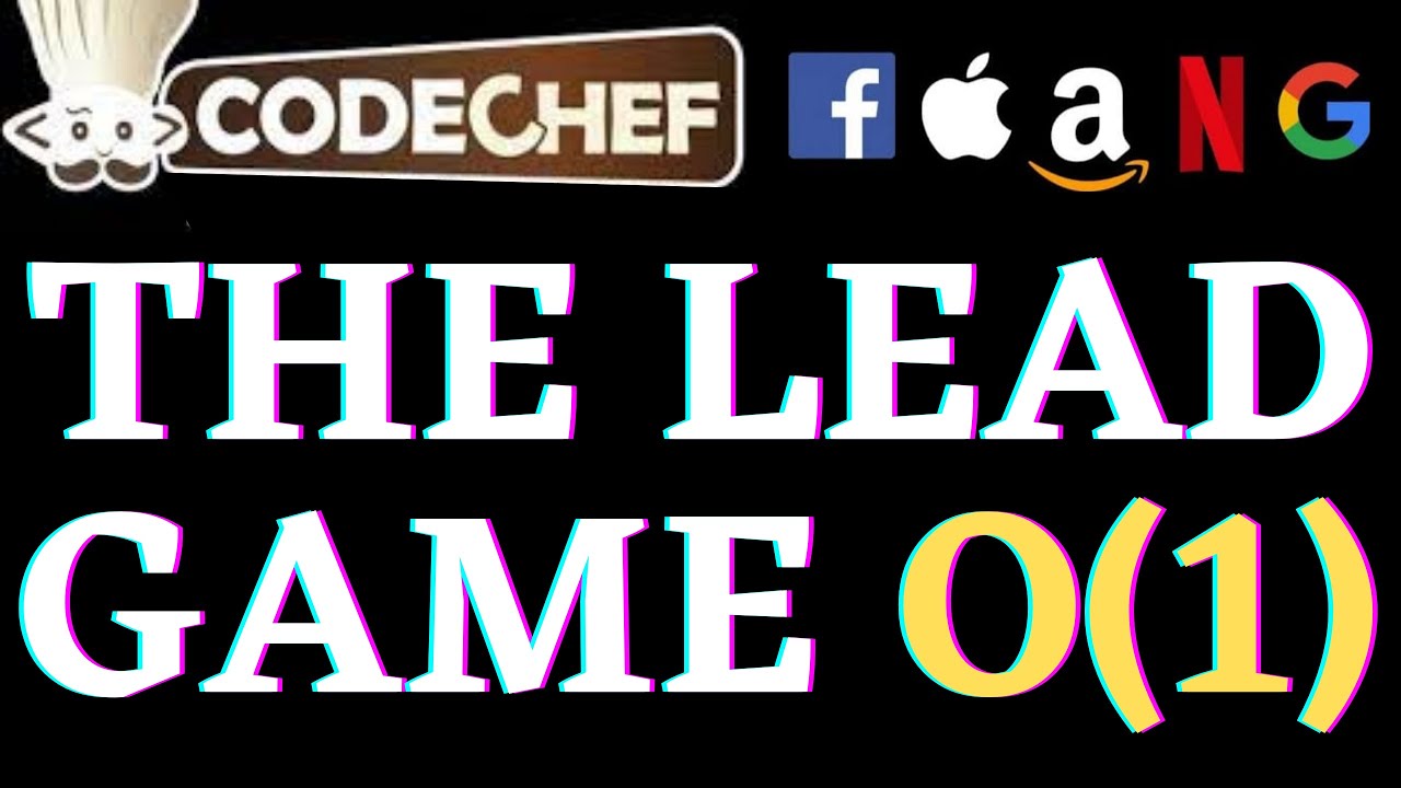 The Lead Game | CodeChef Beginners Problems | Python