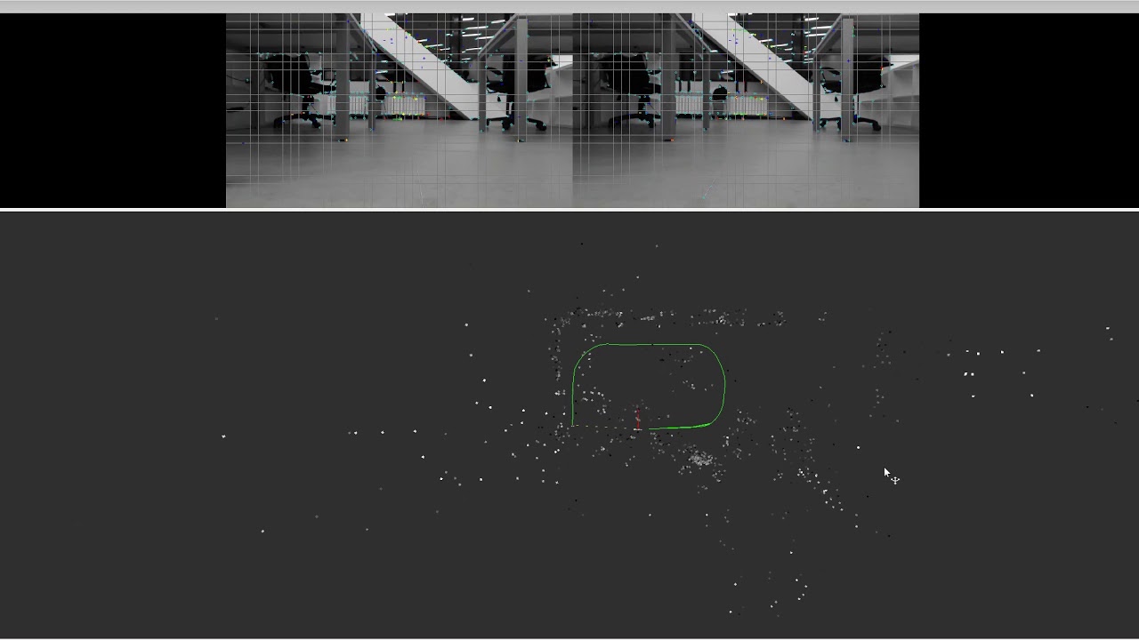 Testing S-PTAM based on ZED camera data.