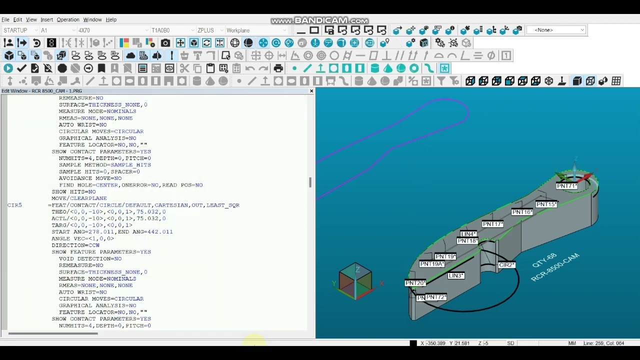 Hexagon CMM Program with CAD Model