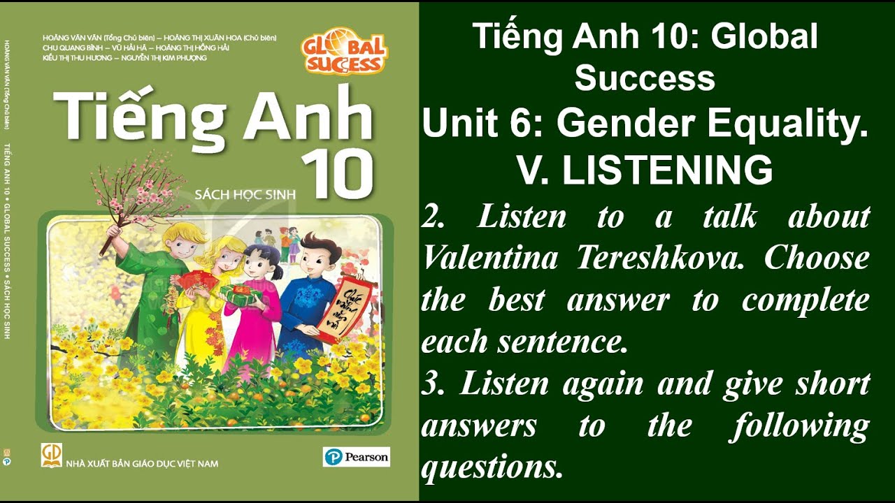 Bài nghe tiếng Anh 10 Global Success Unit 6 Gender Equality Listening.