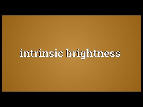 Intrinsic brightness Meaning