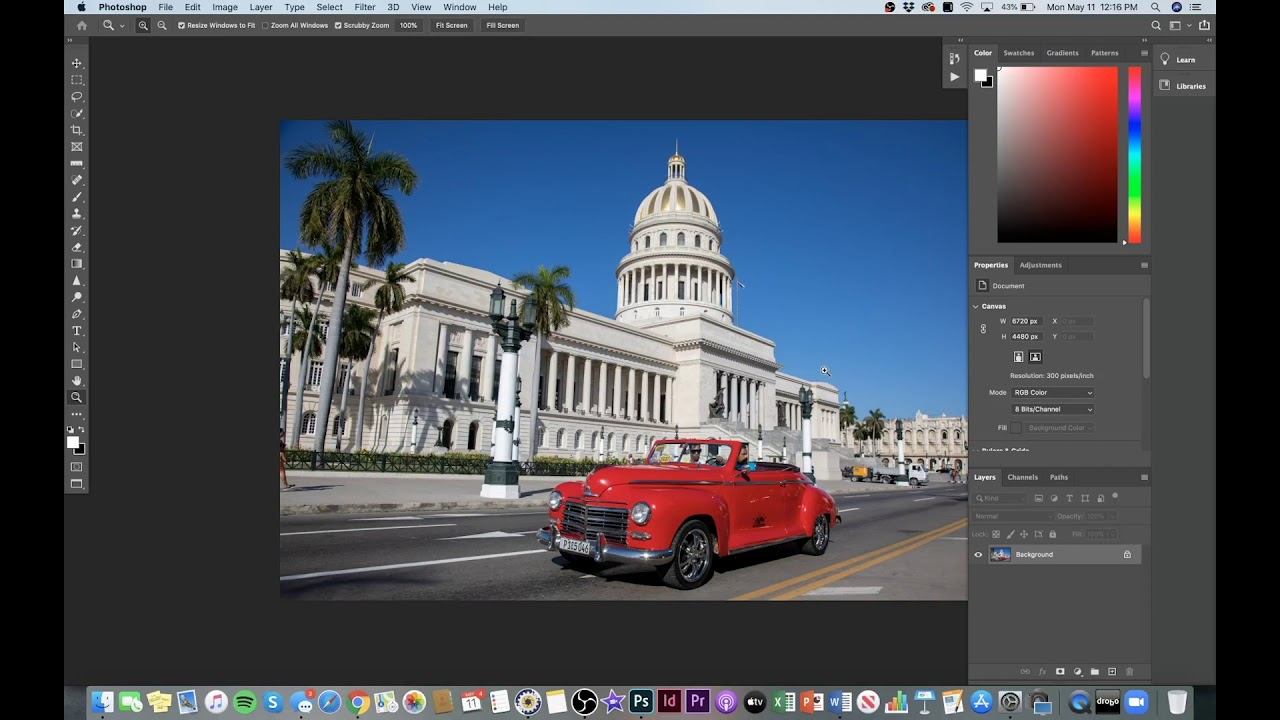 Fixing lens distortion and perspective warp issues using Adobe Photoshop