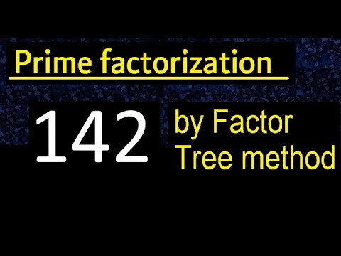 Prime factorization of 142 by factor tree method . Factor tree of 142 . How to find prime factors
