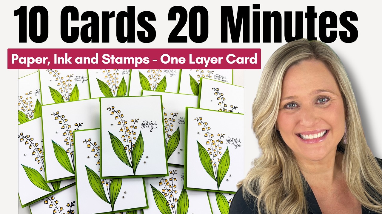 Simple One-Layer Card | 10 Cards in 20 Minutes Card Tutorial
