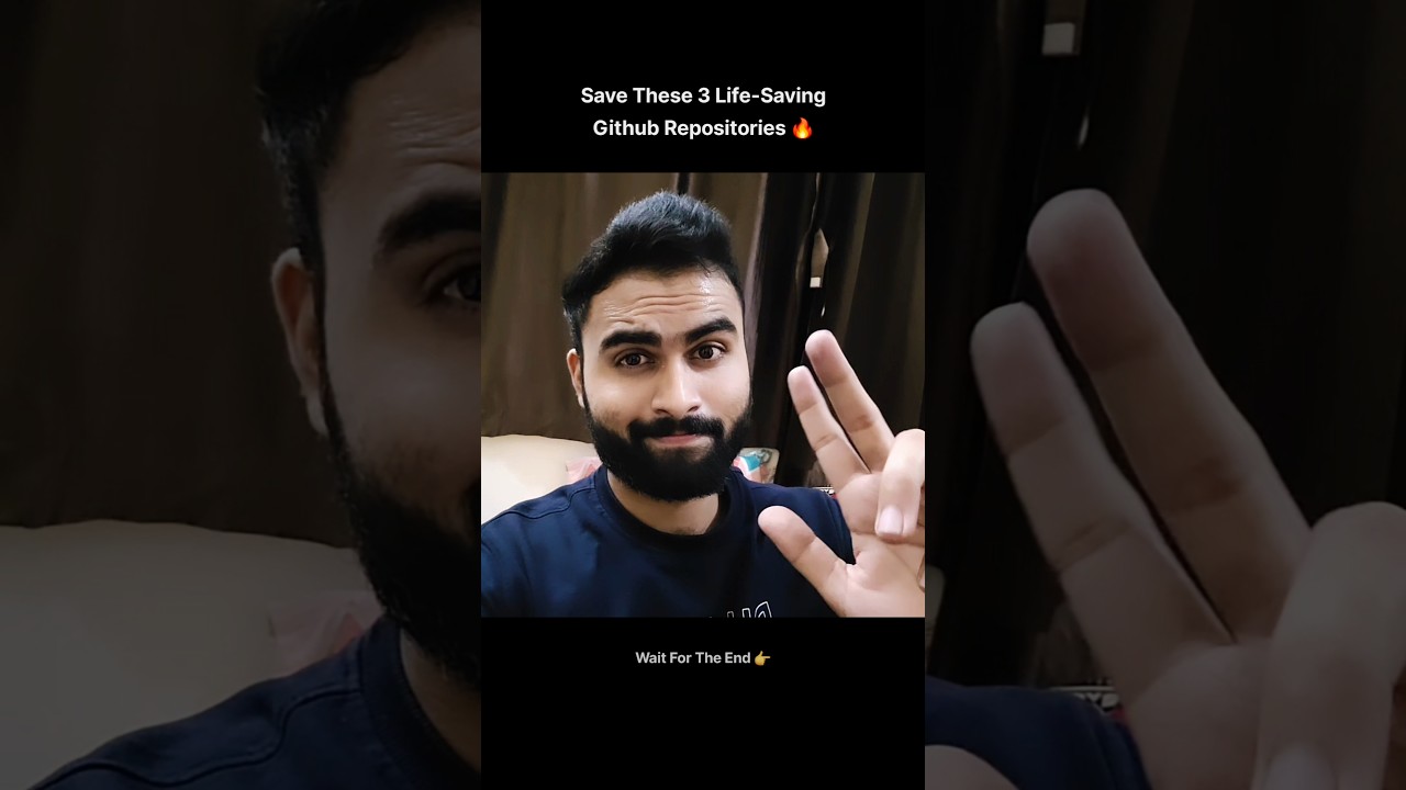 3 Life-Saving GitHub Repositories 🔥 #html #css #javascript #webdevelopment #programming #github