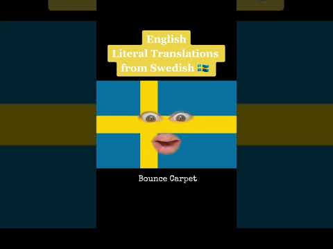 English Literal Translations from Swedish!