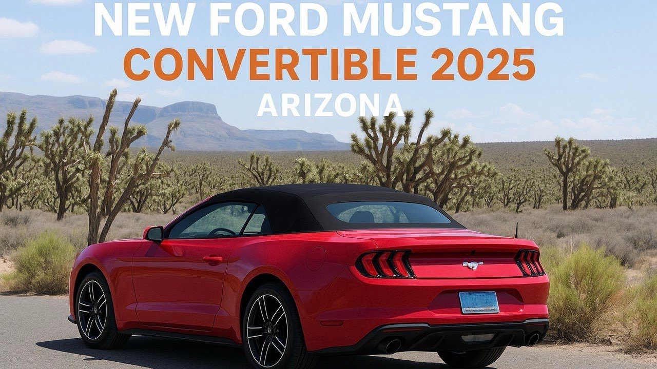 Ford Mustang Convertible 2025 | Epic Arizona Desert Road Trip in 4K