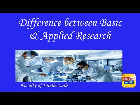 Difference between Basic & Applied Research?