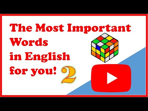 The Most Important Words in English for You - 2020 - 2