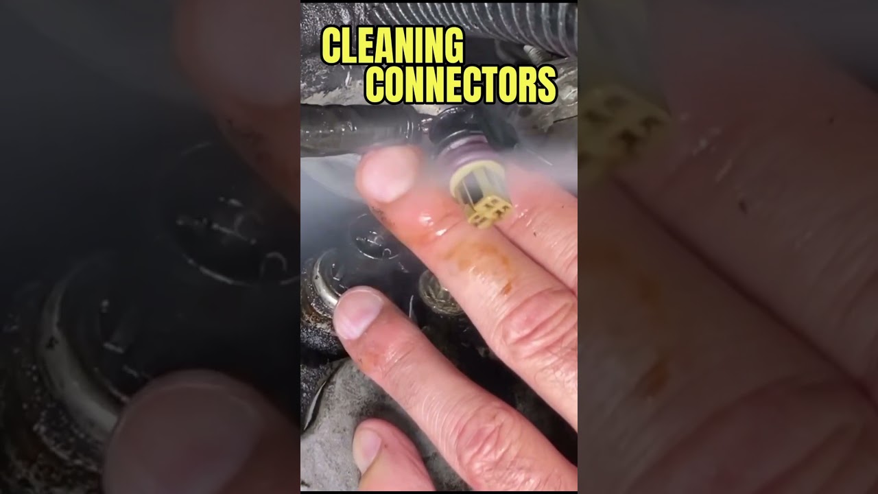 CLEANING DIRTY ELECTRICAL CONNECTORS. Link to full video in the description. #shorts #youtubeshorts