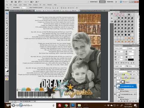 Digital Scrapbooking Tricks | How to create a CUSTOM TEXT BOX in Photoshop
