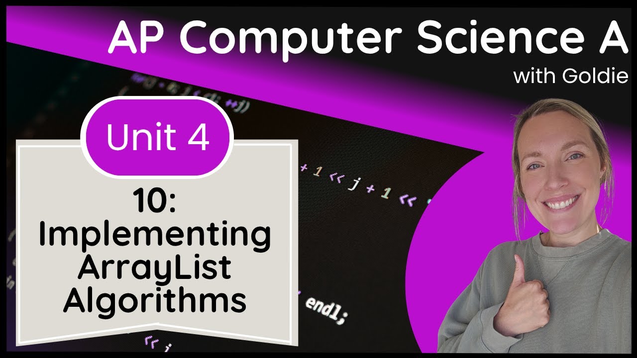 AP CSA Data Collections – Implementing ArrayList Algorithms