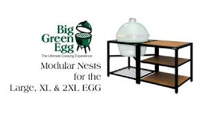 Big Green Egg Large EGG Frame with stainless grid insert for Modular ...