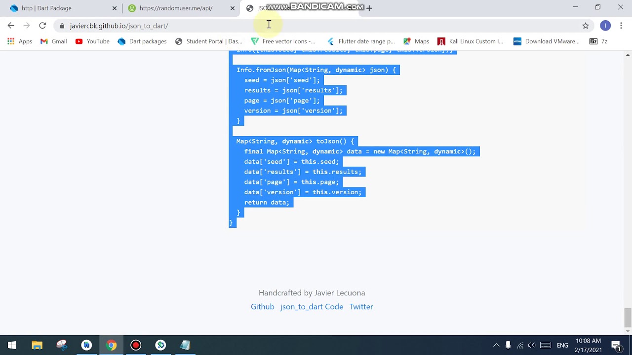 apis in flutter,Random user api in flutter