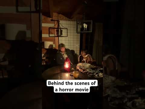 Behind the scenes of a horror movie #filmmakersfamily #horrorfilm # ...