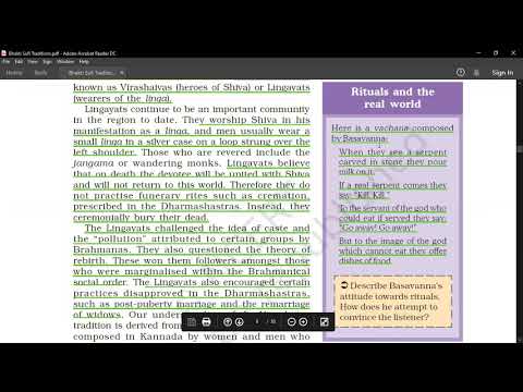 The Virashaiva Tradition in Karnataka - Video Lecture - Class 12