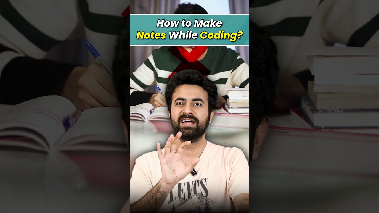 Best Way to Take Notes While Doing Coding #shorts #codingshorts #codingshortnotes #gfg