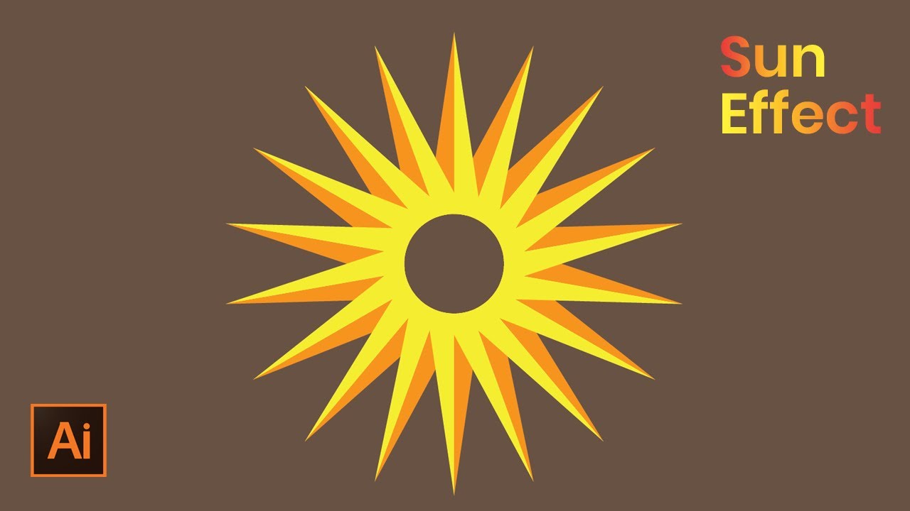 Learn How to Create a Sun Effect in Adobe Illustrator | DesignMentor