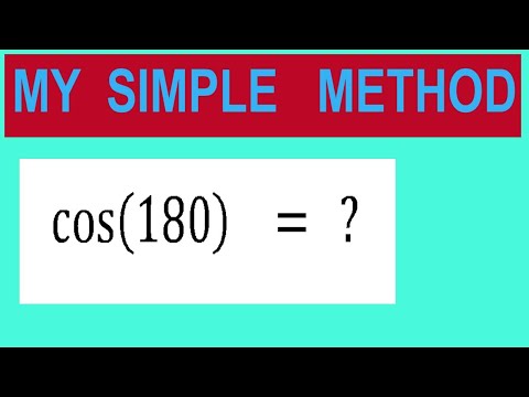 Find trigonometry angle cos(180) = ?
