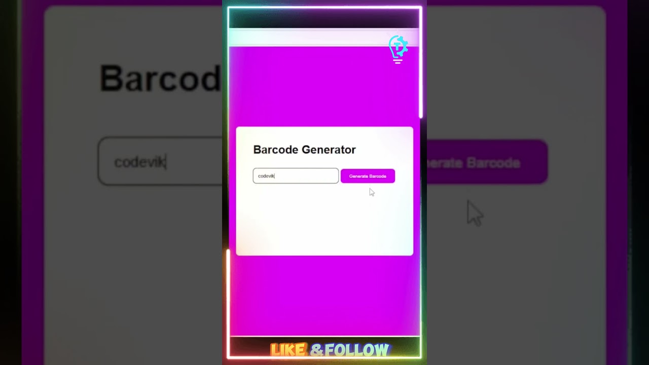 Create Bar/Scanner Code using HTML CSS #coding #html5 #css3 #programming #webdesign #webdevelopment