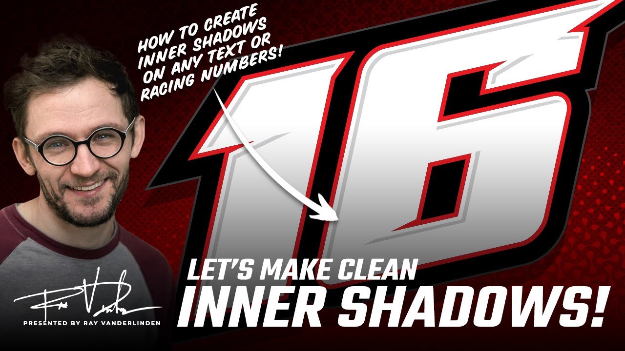 Creating inner shadows on Racing Numbers and sponsors.
