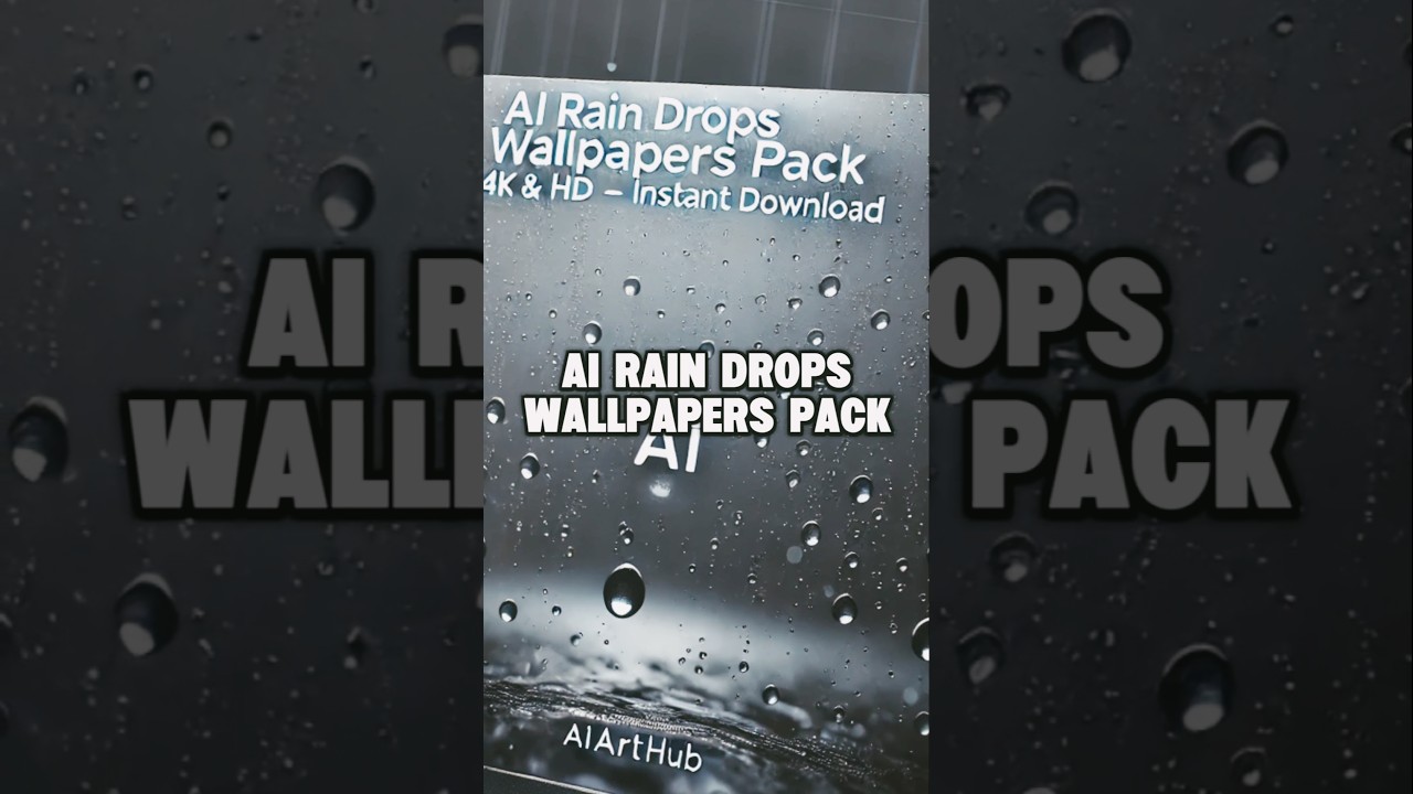 AI Rain Drops: Stunning 4K & HD Wallpapers for Every Screen