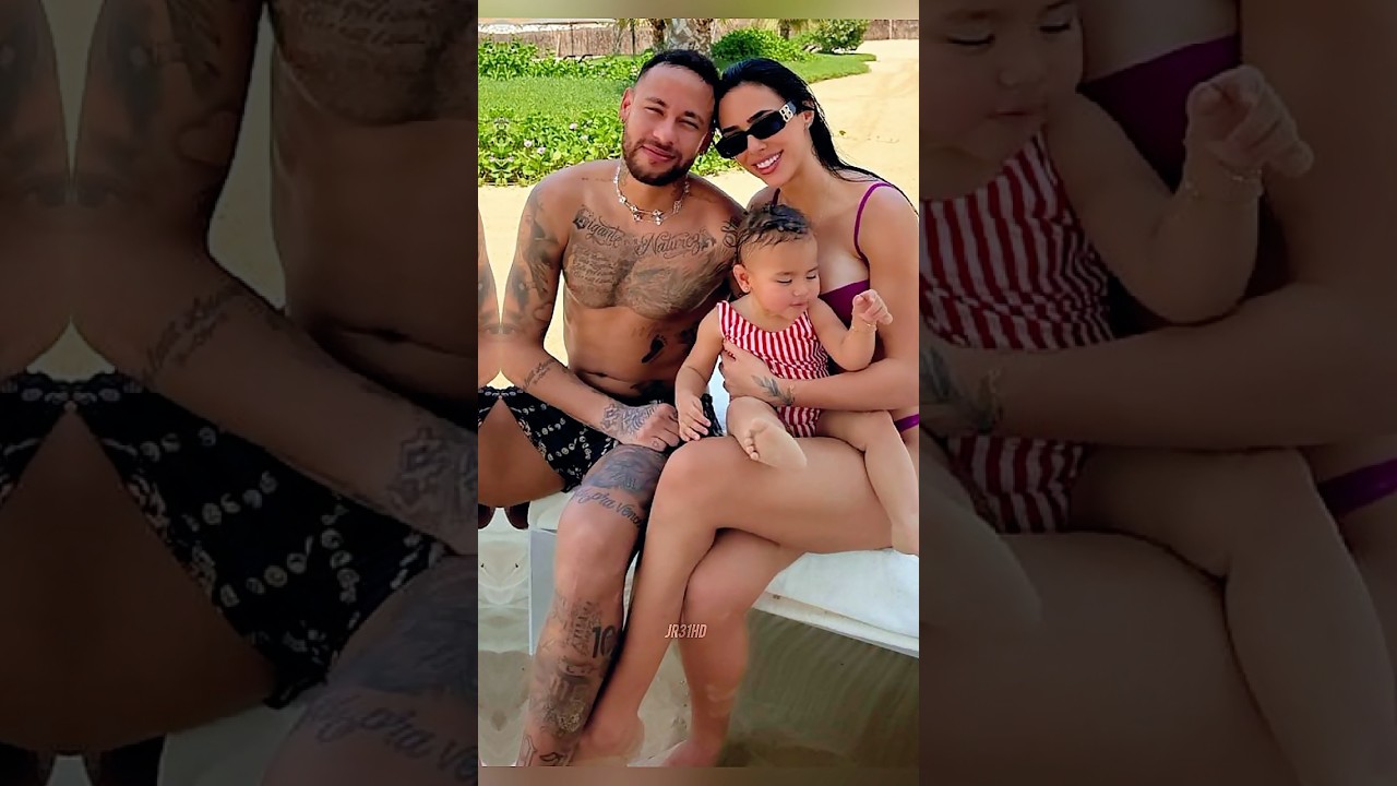 Neymar and Daughter Mavie’s Heartwarming Moment on the Pitch! ❤️⚽#mavie #family #viral