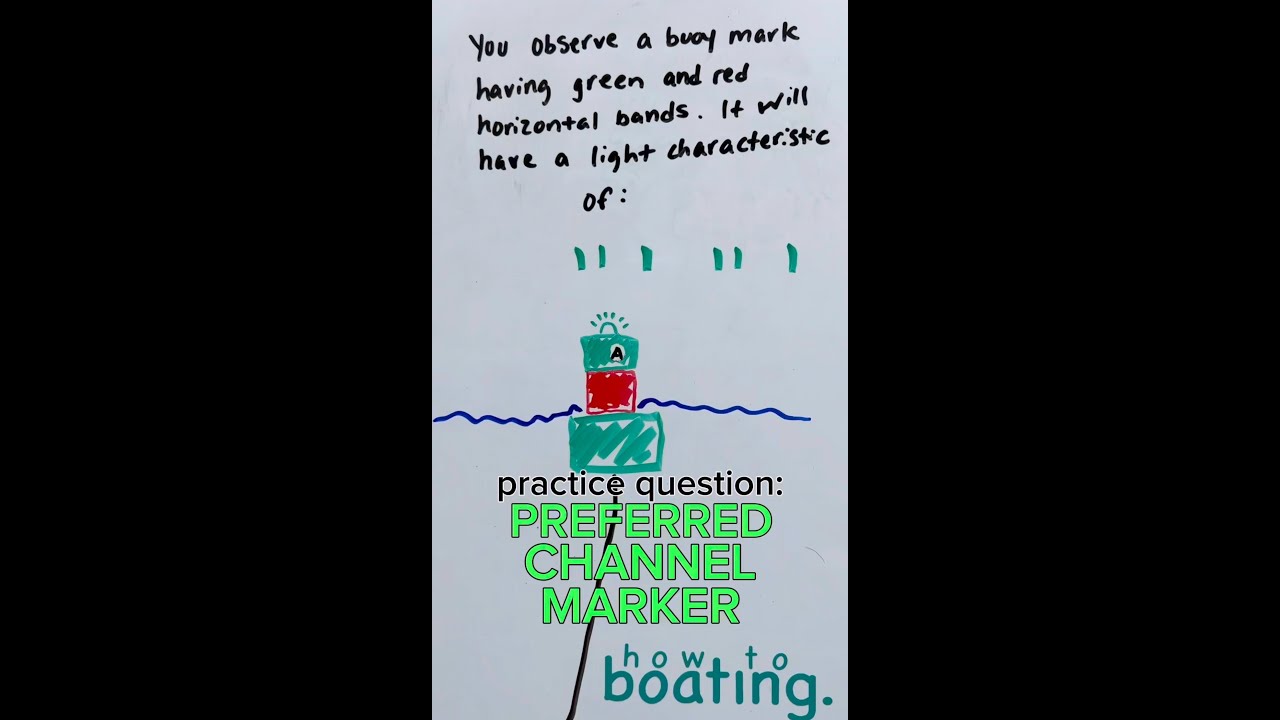 Captains course practice question: PREFERRED CHANNEL MARKERS