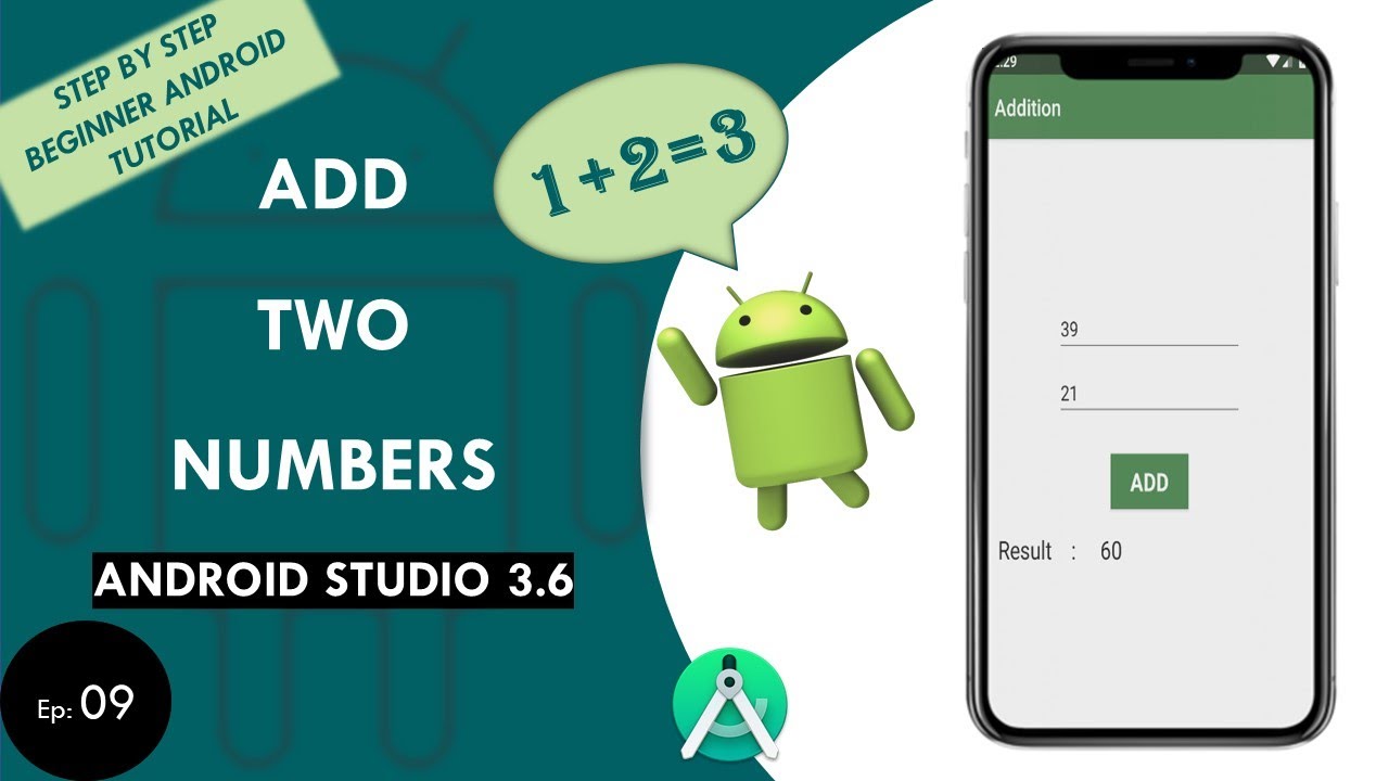 Add Two Numbers Android Studio | Simple Tutorial For How To Add Two Numbers Android