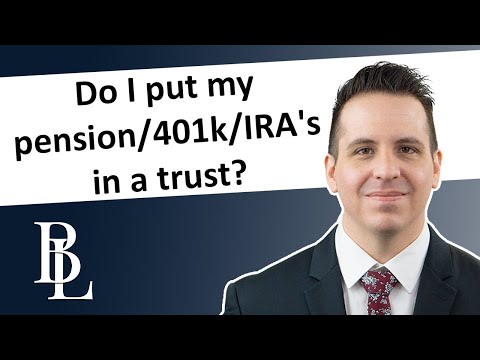 Do I put my pension/401k/IRA's in a trust? - Estate Planning #Shorts