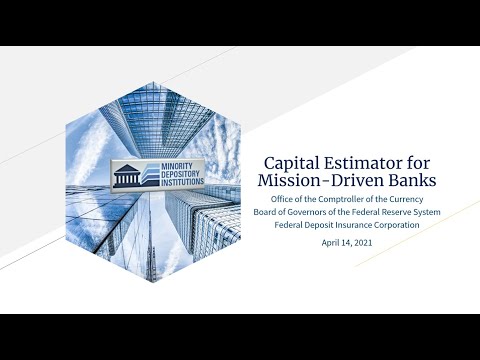 Capital Estimator for Mission-Driven Banks Webinar