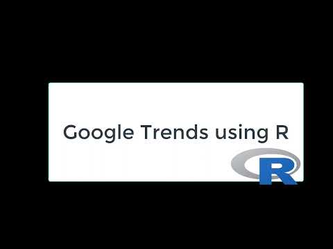 Learning R: 24 Google Trends in R Tutorial