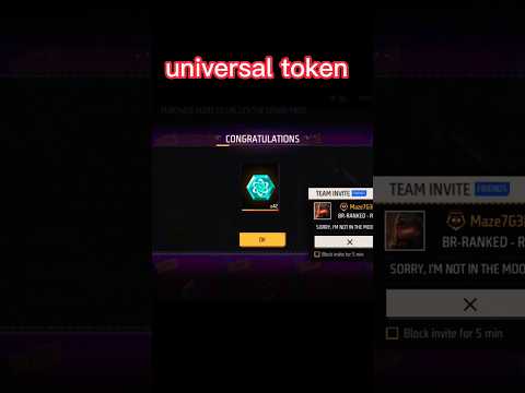 How to use evo gun universal token ~ free fire max || evo gun universal token || #hydràgamer #viral