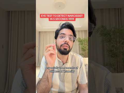 5 second test to detect narcissist