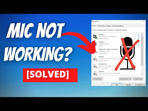 FIX Microphone Not Working Windows 10 [SOLVED]