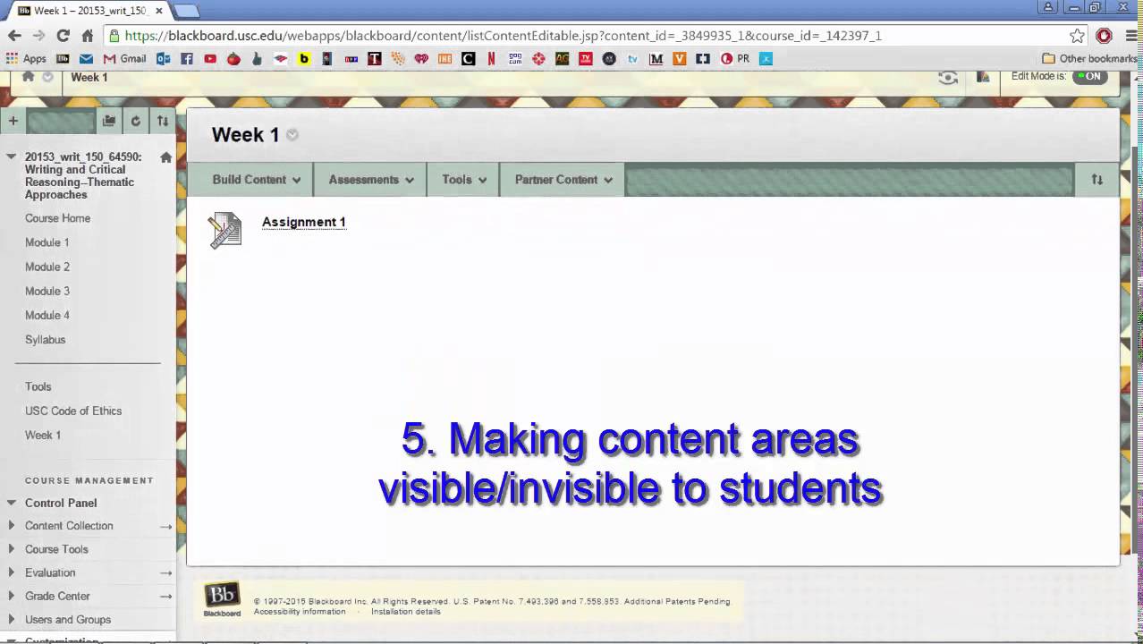 BlackBoard Tutorial: Getting Started