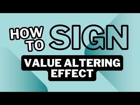 Value Altering Effect in American Sign Language (ASL) -- Applied Behavior Analysis ABA Terminology
