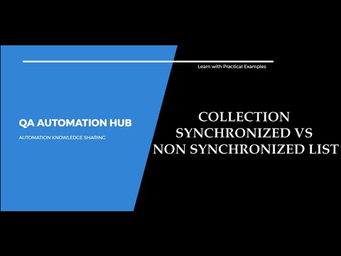 7. What is synchronized & non synchronized List?
