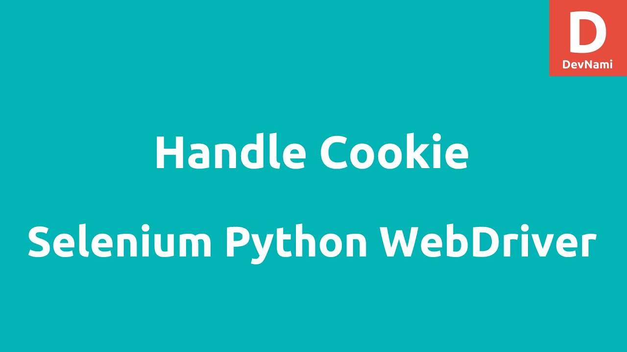 Set Add Cookie using Python Selenium