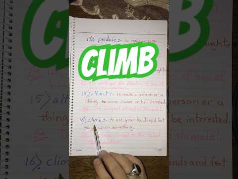 improve your vocab | 4000 common words in english #climb