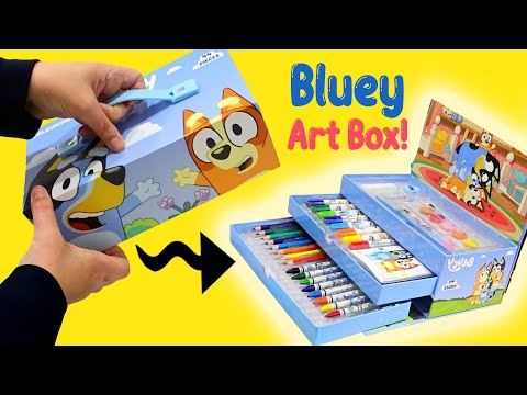 Bluey Art Box Fun! Watercolor, Markers & Coloring Books