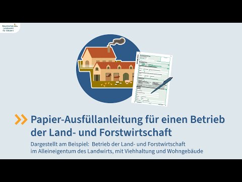 Bayerische Grundsteuer – Betrieb der Land und Forstwirtschaft (Papierform)