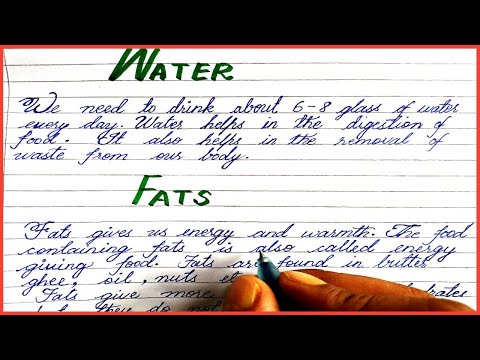 What is water ? Definition of fats and water in science