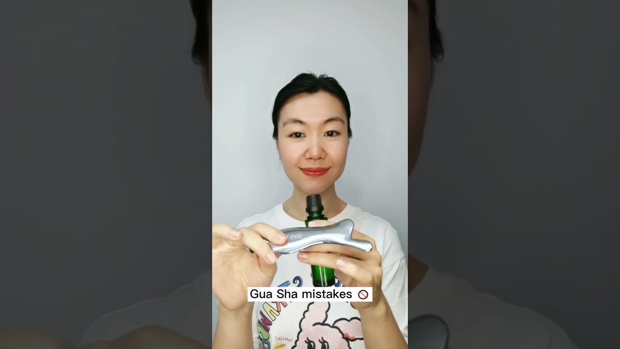 HOW TO GUA SHA TUTORIAL! FACIAL MASSAGE | Gua Sha Mistakes#asmr #massage #shorts #fyp