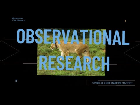 Marketing Research: Observational Research (Tutorial for Beginners)