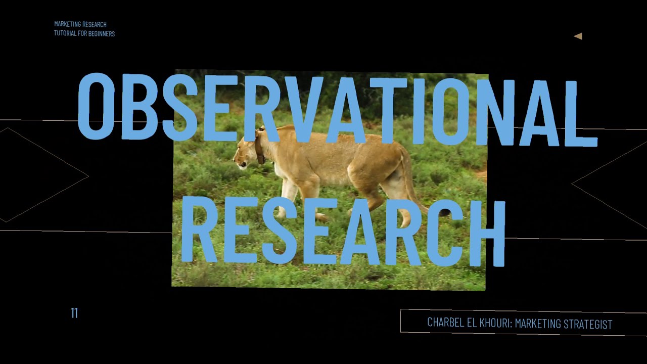 Marketing Research: Observational Research (Tutorial for Beginners)