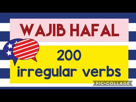 BELAJAR BAHASA INGGRIS: 200 IRREGULAR VERBS DALAM 17 MENIT