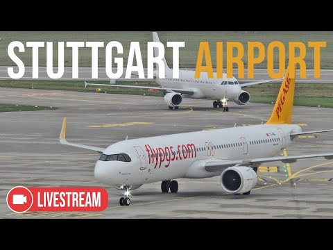 24/7 Live Stream (Pre-Recorded) | Continuous Plane Spotting from Stuttgart Airport in Germany