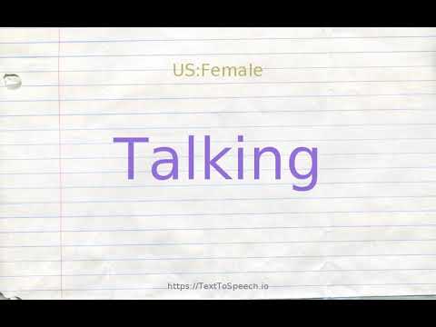 How to pronounce talking